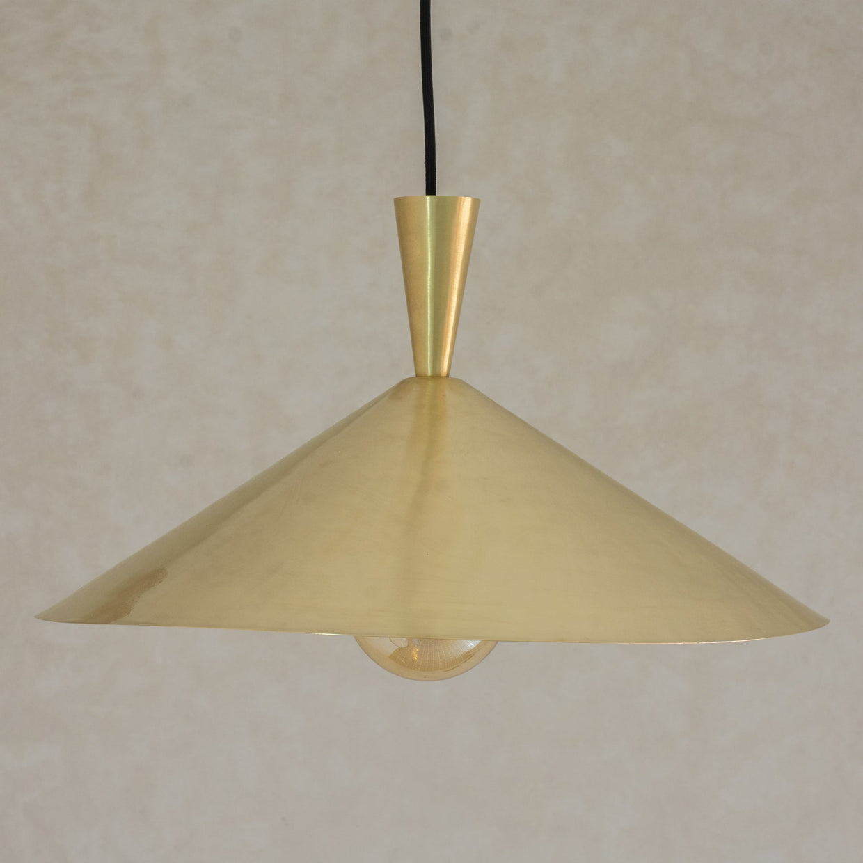 Stylish Brass Cone Pendant Light - Modern Kitchen Lighting – Insideast